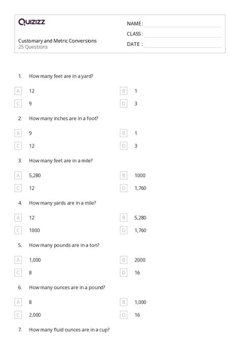 50 Scale And Conversions Worksheets For 3rd Class On Quizizz Free