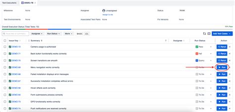 Manage Test Execution