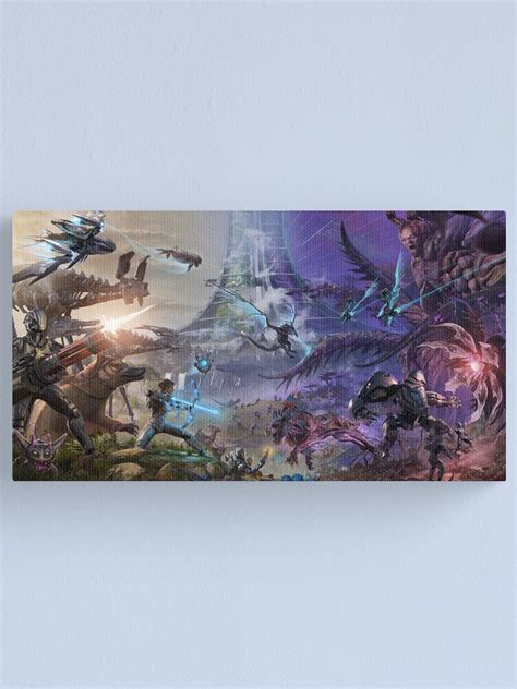 Ark Survival Evolved Huge War Canvas Print For Sale By Alfi Red