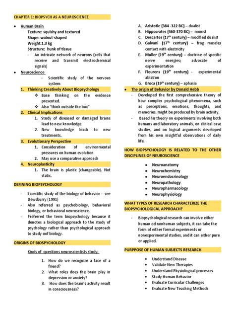 Chapter 1 Trans Pdf Behavioral Neuroscience Neuroscience