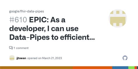 Epic As A Developer I Can Use Data Pipes To Efficiently Update Prior