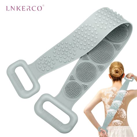 Lnkerco 바디 실리콘 브러쉬 목욕 타월 목욕 젤 목욕 클렌징 스킨 브러쉬 마사지 샤워 확장 스크러버 스킨 클린 브러쉬