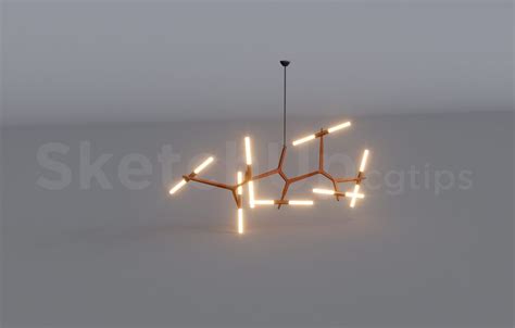 10945 Free Sketchup Ceiling Light Model Download