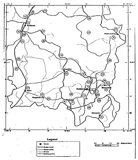 Location Map Showing Sampling Points For Water Analysis Download