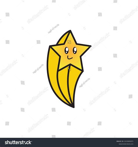 Cartoon Flying Stars Vector Doodle Stock Vector Royalty Free