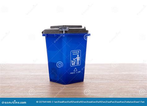 Garbage Classification Blue Recyclable Garbage Bin Model Stock Image Garbage Classification Blue Recyclable Garbage Bin Model Stock Image