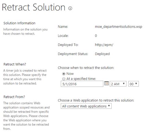 How To Uninstall Sharepoint Solution Wsp