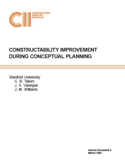 constructability improvement during conceptual planning version 1 1