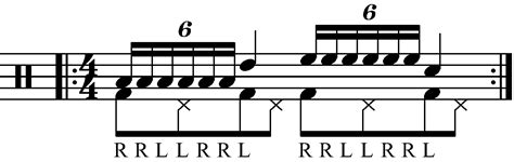 Sixteenth Note 7 Stroke Roll Moving In Crotchet Blocks