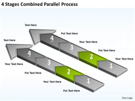 Stages Combined Parallel Process Buy Business Plans PowerPoint Templates