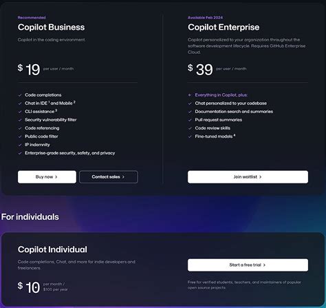 Github Copilot Pricing Cost And Pricing Plans