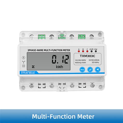 Digital Display Energy Meter 380v 100a Lcd Counter 7p Electronic Watt