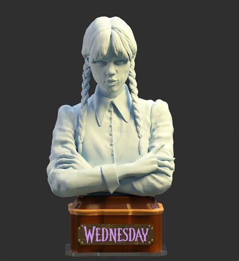 WEDNESDAY Addams Merlina 3d Print Model STL