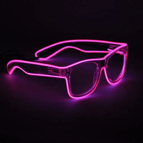 Light Up Neon El Wire Rave Glow Led Sunglasses Light Costumes Eyeglasses For Party Festivals Dj