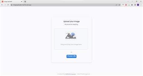 Github Birdiss Kawtar Imageuploader Image Uploader Challenge Solution