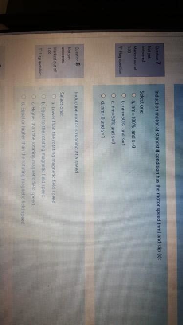 Solved 7 Induction Motor At Standstill Condition Has The