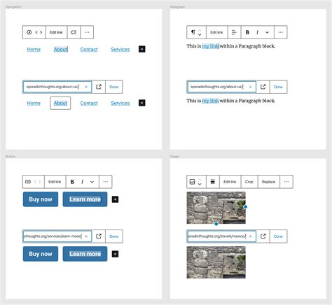 Link Ui Add And Edit Links Directly Within The Block Toolbar · Issue