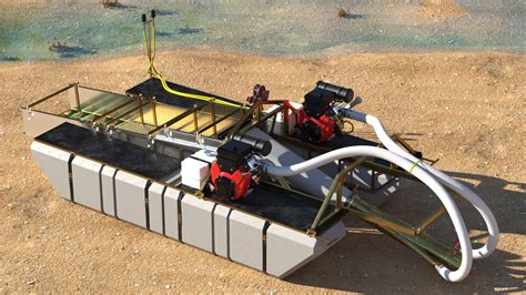 Small Diamond And Gold Dredger 3d Model 149 3ds Blend C4d Fbx