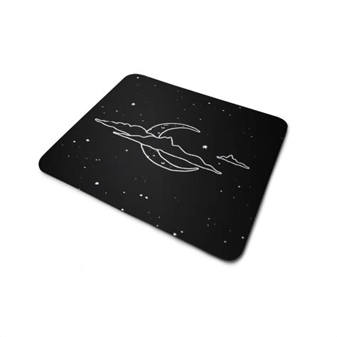 Mouse Pad Estrelas Lua Nuvens Escuro Shopee Brasil