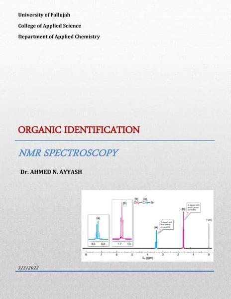 Nmr Spectroscopy Ppt