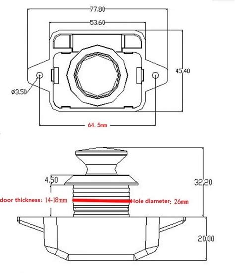 Caravan Lock For Cupboard Push Lock With Latch Push Button Cabinet Latch For Rv Motor Home
