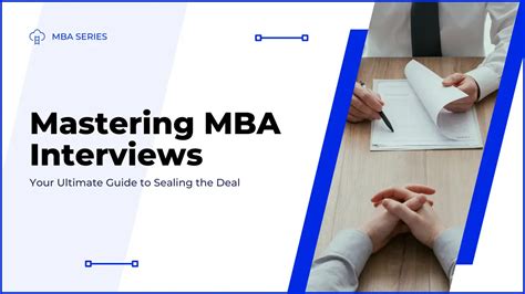 Mastering Mba Interviews Your Ultimate Guide