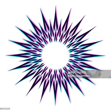 Sun And Sunbeams With Glitch Technique High Res Vector Graphic Getty