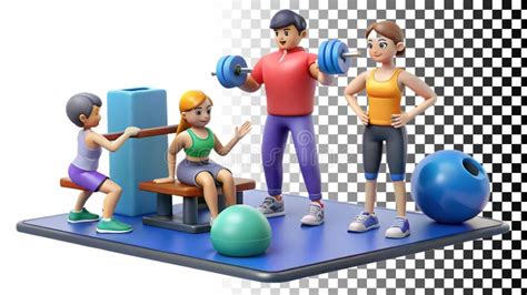 Fitness Class Icon Representing Group Exercise And Gym Workout Png