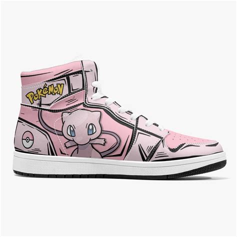 Mew Pokemon Mid 1 Basketball Shoes Animebape