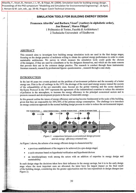 Pdf Simulation Tools For Building Energy Design