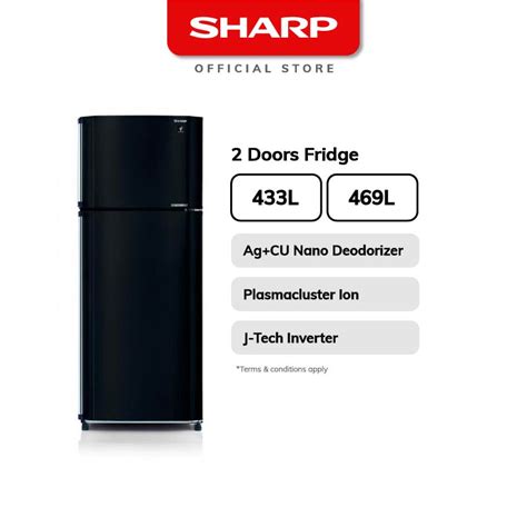 Sharp 2 Doors Inverter 433l469l Refrigerator Sj U43psj U47p U Pro