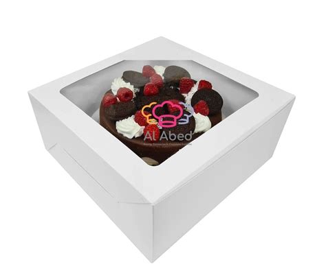 علبة كيك غطاء شفاف 2020 سم Alabed Trade