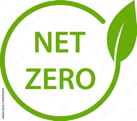 Net Zero Carbon Footprint Icon Emissions Free No Atmosphere Pollution
