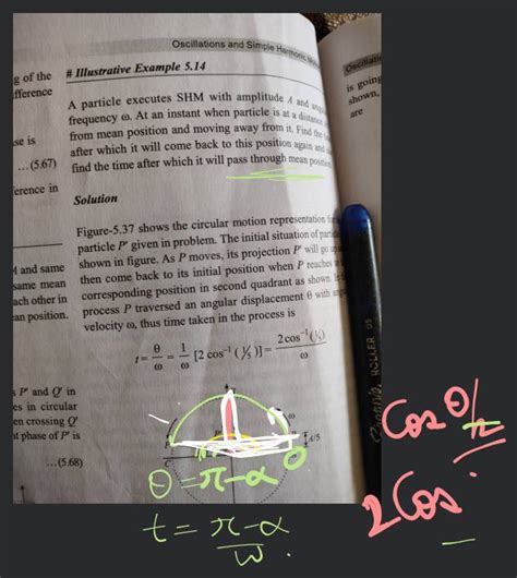Oscillations And Simple Harmonic Mort Illustrative Example 514is Goi