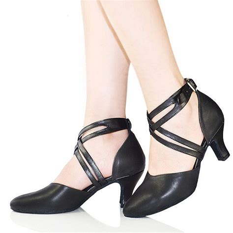 Women S Real Leather Flats Ballroom Dance Shoes Black Artofit