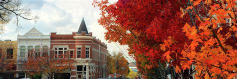 Downtown Fayetteville Arkansas Autumn Skyline Panorama Photograph By