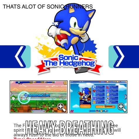Alot Of Heavy Breathing Sonic The Hedgehog Sonic Runners Sonic