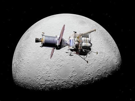 Crew Exploration Vehicle And Lunar Lander 2 By Nasa Walter Myers