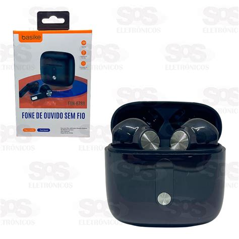 Fone De Ouvido Sem Fio Bluetooth 5 1 TWS Basike FON 6788