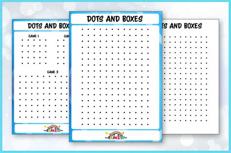 Dot Boxes Game Printable