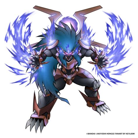 Apollomon Apollomon Whispered Digimon 1boy Blue Fire Digimon