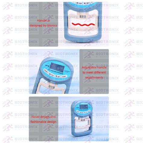 Digital Hand Grip Dynamometer - Plastic, 0-120 Kg / 264 Lbs Capacity ...