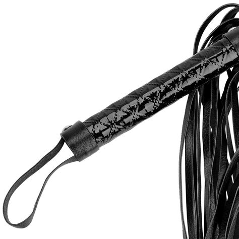 Pu Leather Spanking Whip Handle For Couples Spanking Flogger Crop