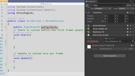 Why Unity Turned Myrigidbody That I Typed In The Script Into My Rigidbody Im Very New And