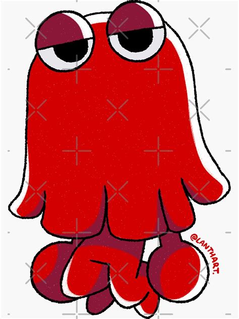 Dhmis Red Guy Sticker For Sale By Lanthart Redbubble