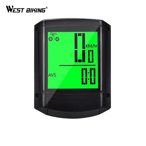 West Biking Bike Computer Wireless Bicycle Speedometer Multi Function Waterproof Cycling