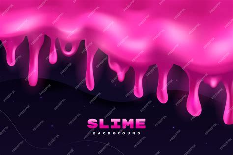 Premium Vector Realistic Slime Background