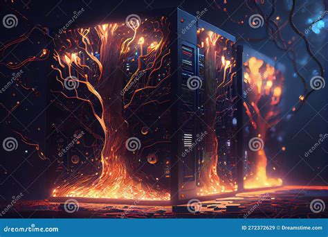 Future Data Center Stock Illustration 272372629