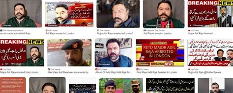 Adil Raja Ex Isi Major And Anti Army Youtuber Arrested In London The