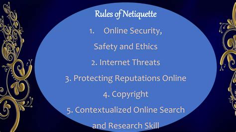Rules Of Netiquette Pptx